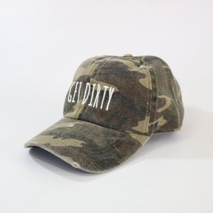 Accessories | Get Dirty Camo Green Baseball Hat Cap Unisex | Poshmark
